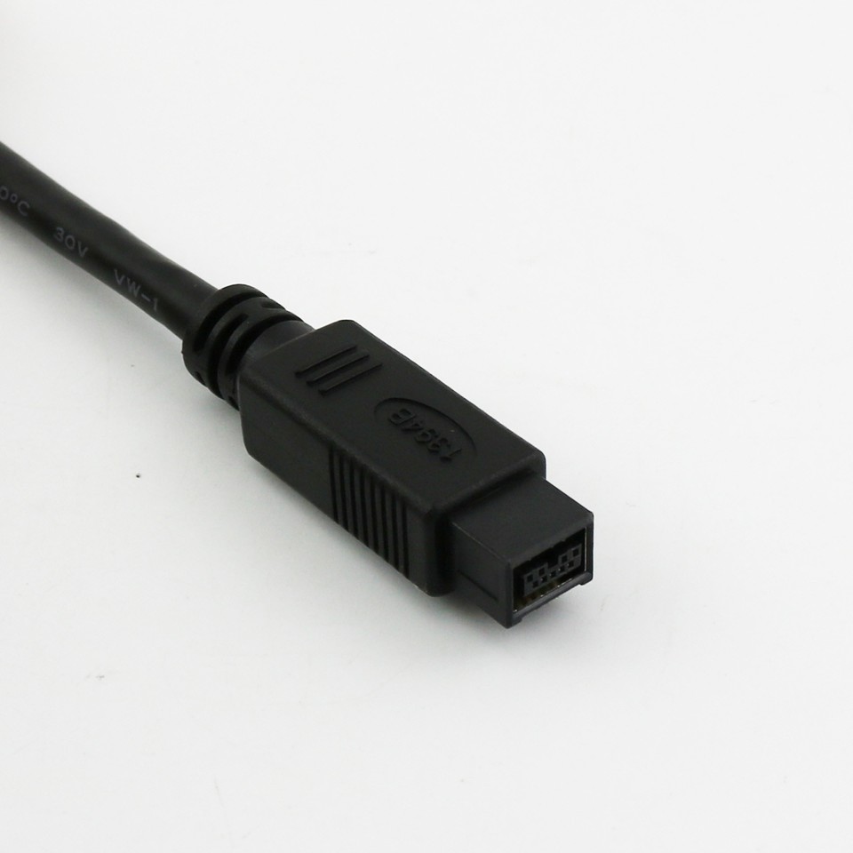 6ft Firewire Cable 9 Pin to 4 Pin IEEE1394B Firewire 800 to 400 1394b ...