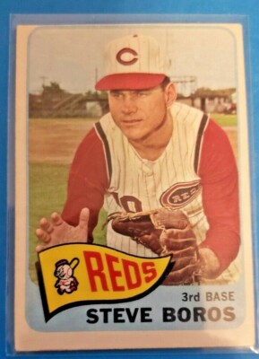 1965 Topps #102 Steve Boros Reds VG-EX | eBay
