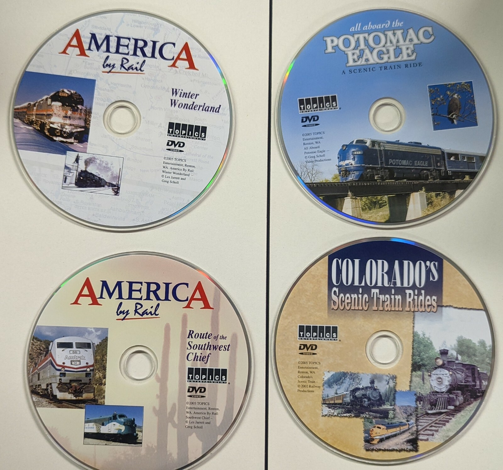 America By Rail (DVD, 2008, 4-Disc Set) Colorado, Winter Wonderland ...