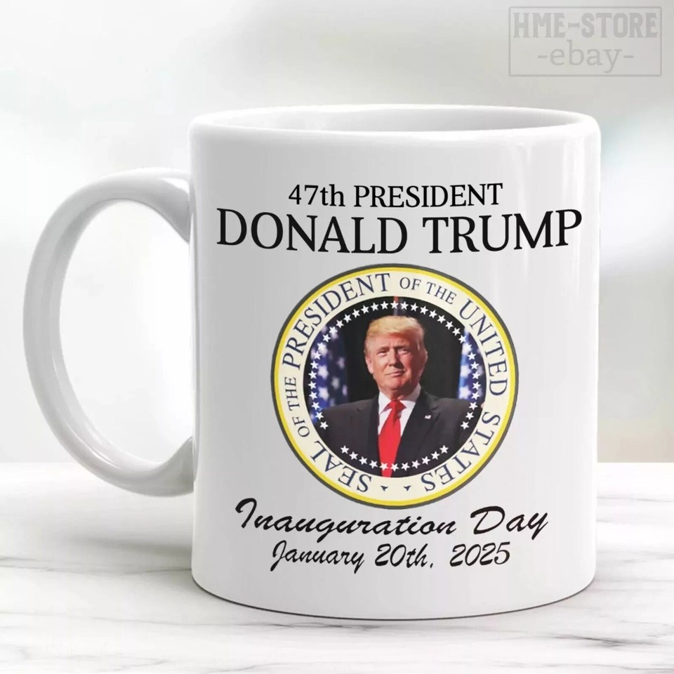 47th President Donald Trump Inauguration Coffee Mug, Trump Supporters ...