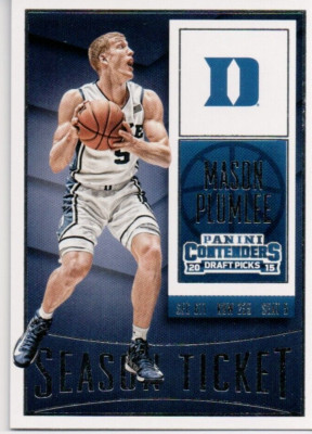 2015-16 Panini Contenders Draft Picks #68 Mason Plumlee (22-1834) | eBay