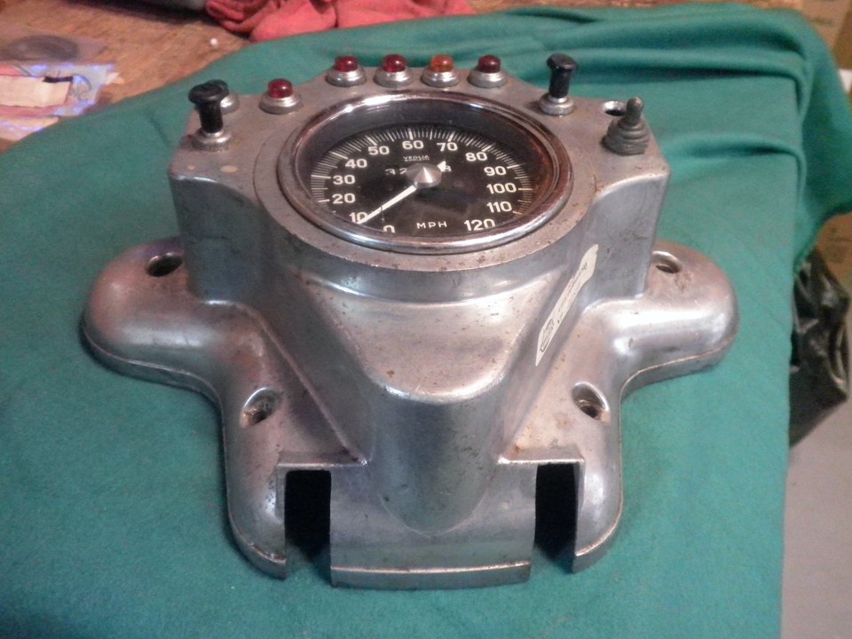 Moto Guzzi Eldorado POLICE speedometer and DASH from the Phoenix Police ...