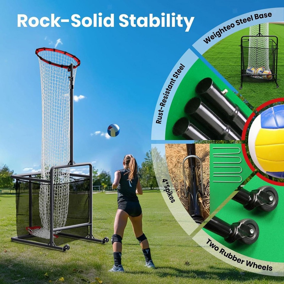 Volleyball Setter Training Net Easy to Install Sturdy Volleyball Target ...