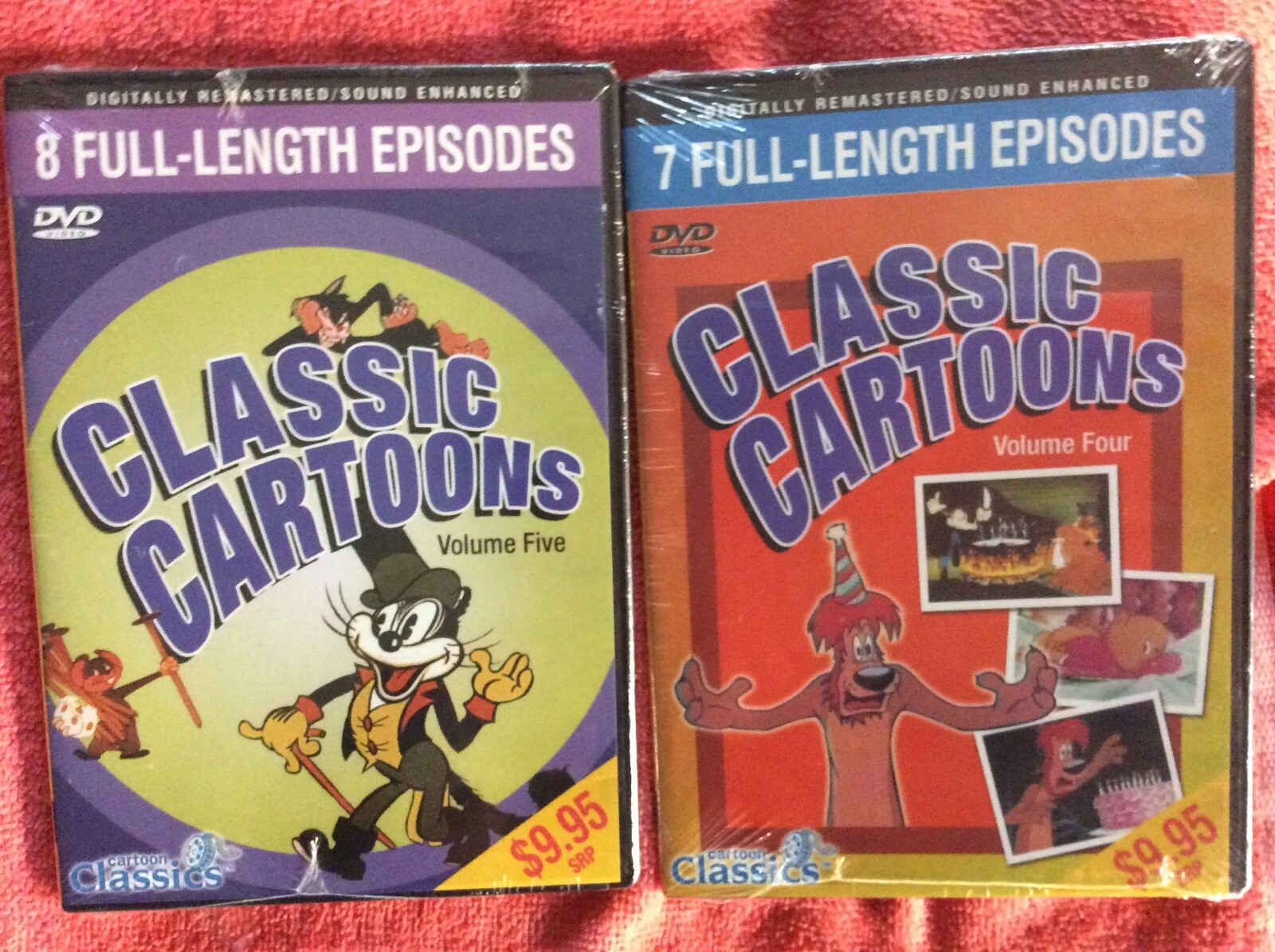 DVD LOT OF 2 CLASSIC CARTOONS VOLUME FOUR FIVE FULL LENGTH EPISODES ...