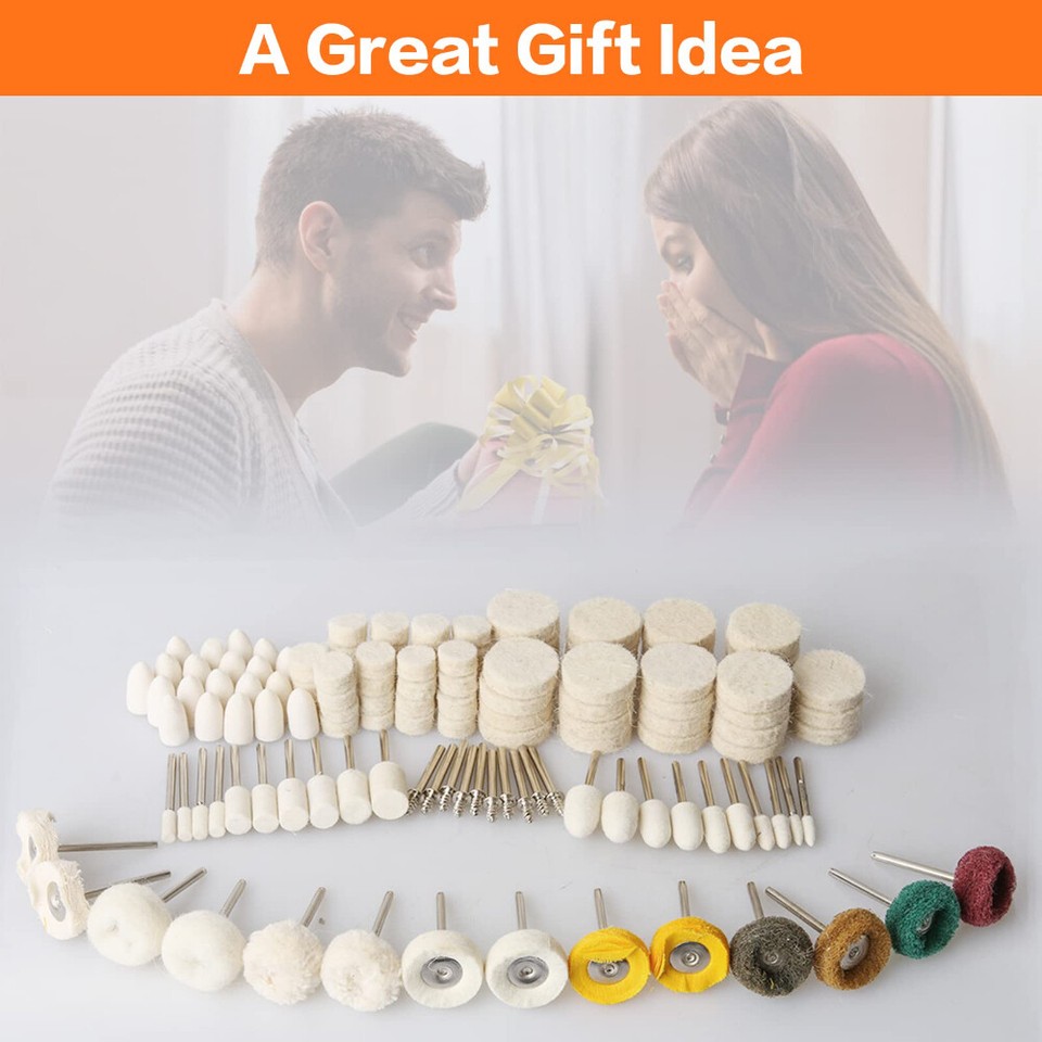 134pcs Polishing Buffing Wheel Kit Rotary Tool Accessories Set For ...