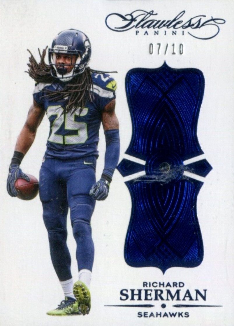 2016 Panini Flawless - Sapphire #71 Richard Sherman /10 for sale online ...