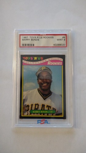 1987 Topps Toys R Us Rookies Barry Bonds Rookie PSA 9 Mint | eBay Australia