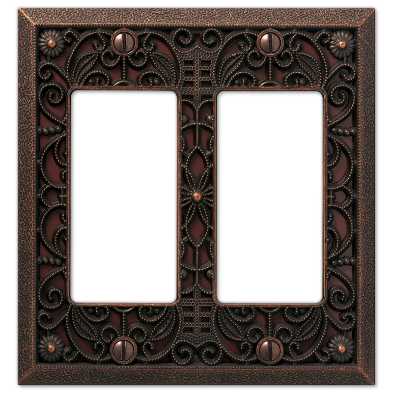 Arabesque Filigree Aged Bronze Switch Plate Outlet Cover Wall Plates | eBay