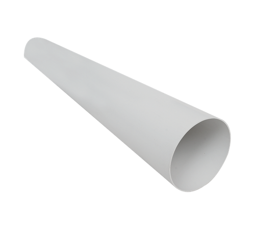 4" 5" 6" Plastic Duct Round Solid Ducting Tube Pipe Ventilation ...