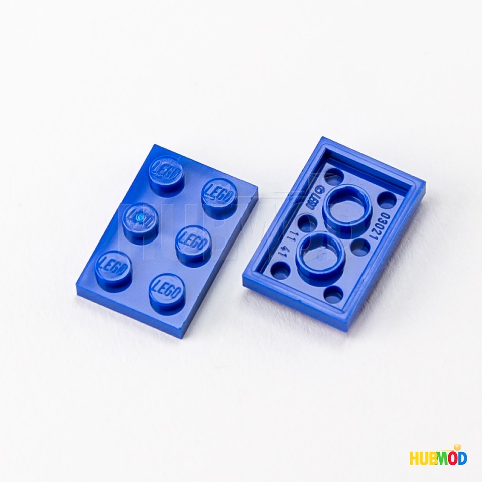 Lot of 20 Genuine LEGO Blue 2x3 3021 Plate Flat Base Brick Building ...