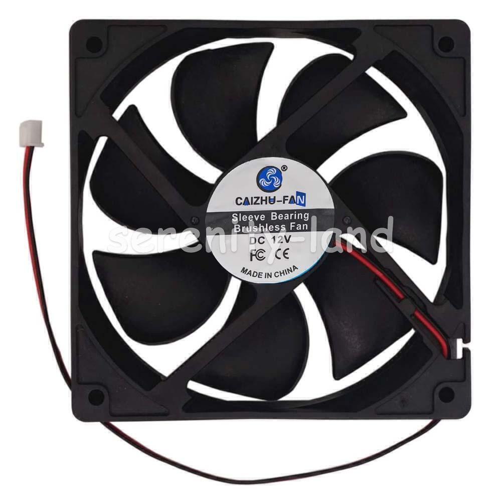 4X 12V 120x120x25mm 12cm dual Ball Bearing PC Brushless Cooling Fan ...