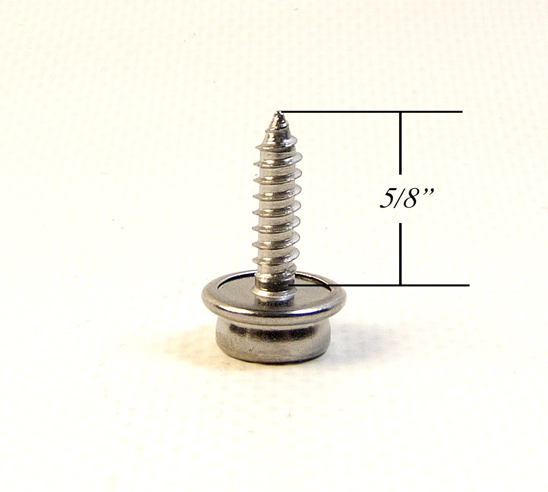 Snap Screw Stud 5/8" All Stainless Steel 10 Piece Set, Fast Shipping ...