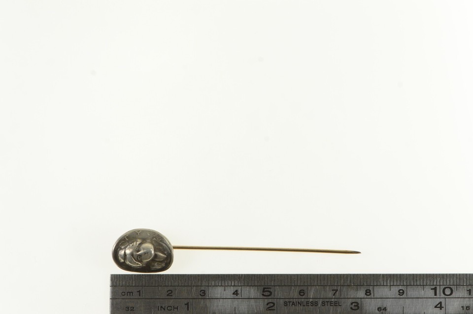 10K Repousse Coin Face Mercury Dime Stick Pin Yellow Gold *75 | eBay