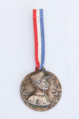 Original WWI Medal French Field Marshal Ferdinand Foch - Verdun Somme ...