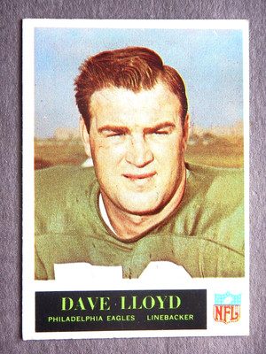 Dave Lloyd #134 Philadelphia 1965 Football Card (Philadelphia Eagles ...