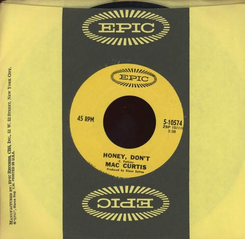 Mac Curtis - Honey Don't on Epic Rockabilly 45 | eBay