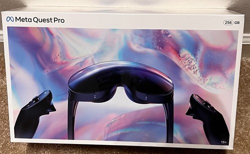 META QUEST PRO VR HEADSET 256GB BLACK | TOUCH PRO CONTROLLERS | FACTORY ...