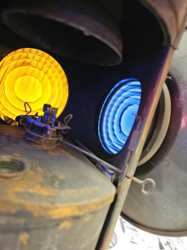 Original Complete - Railroad Dressel Signal Light 4 Way Lantern ...