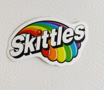 Skittles Waterproof Logo Decal Sticker 2.5"x1.5" | eBay