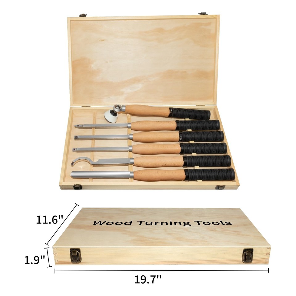 Carbide Tipped Wood Lathe Turning Tools Set with Bowl sander, Lathe ...