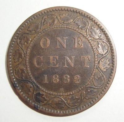 1882 H CANADA ONE 1 CENT VICTORIA LARGE PENNY COIN | eBay
