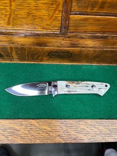 Wayne Clay Hunting Knife 8.5” with sheath stag handle | eBay