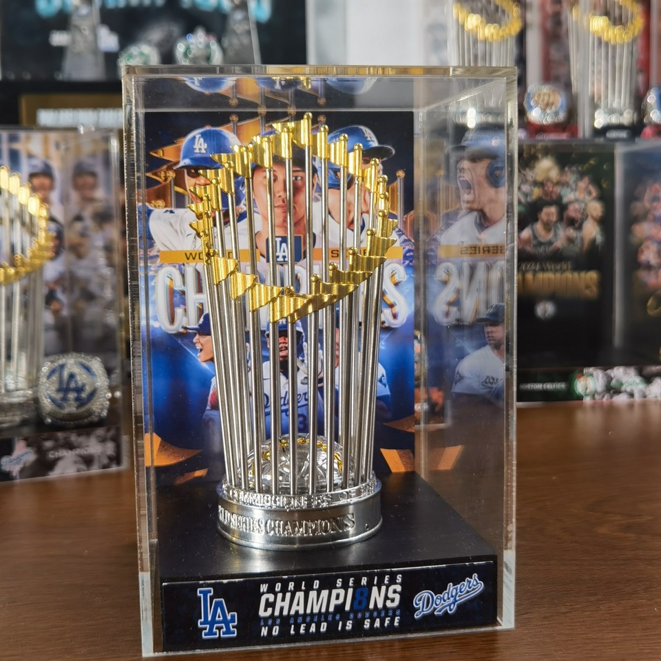 2024 LA Dodgers MLB World Series Championship Trophy with display case ...