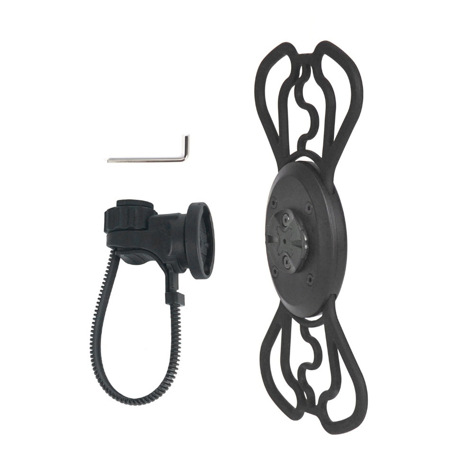 Bike Computer Mount Fits 4.7-6.9 Inches Shock Absorption Strap Fixation ...