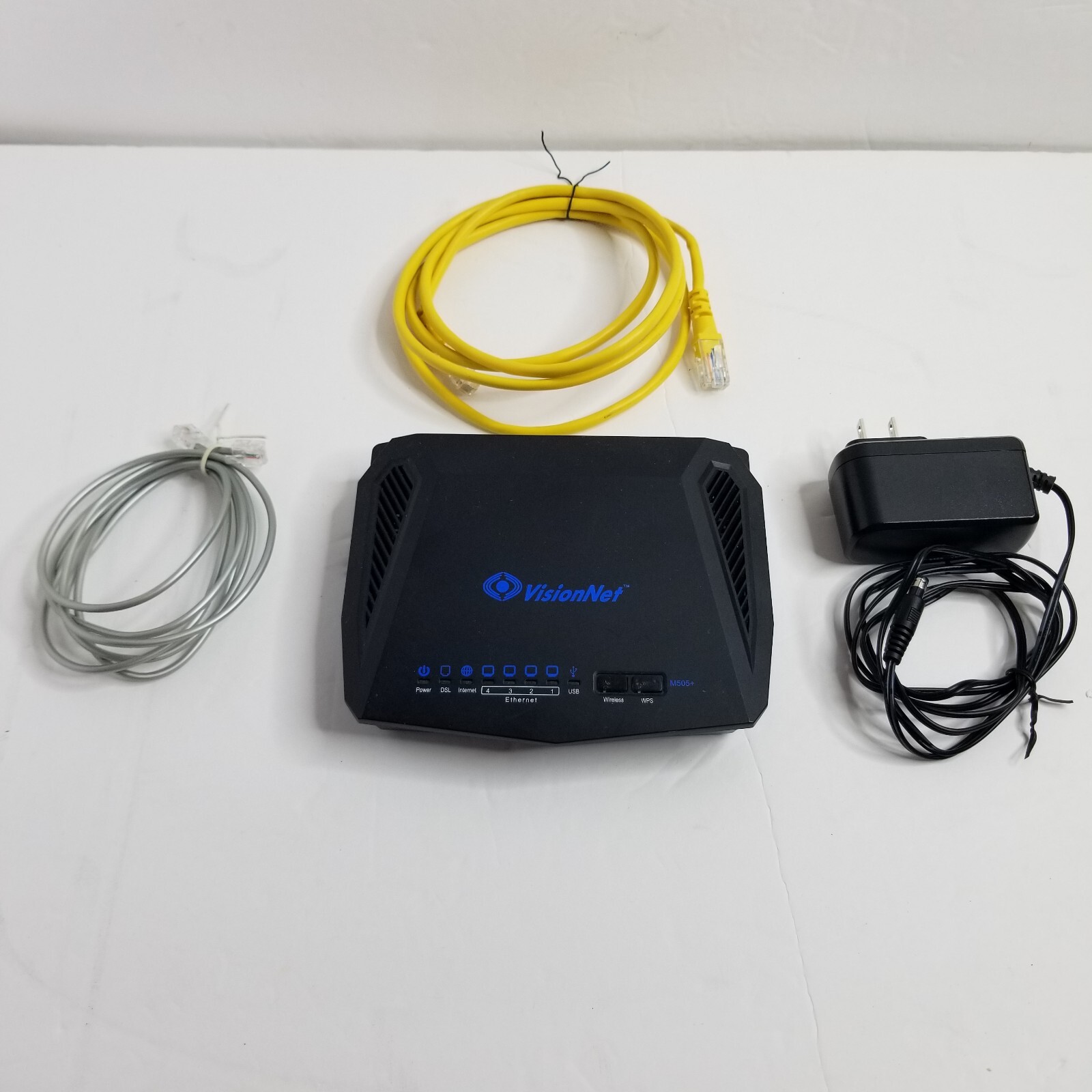 VISIONNET M505+ ADSL2+ 4 Port Wireless Router Modem W/USB | eBay