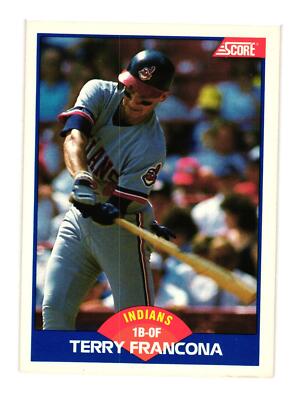 1989 Score #597 Terry Francona Cleveland Indians | eBay
