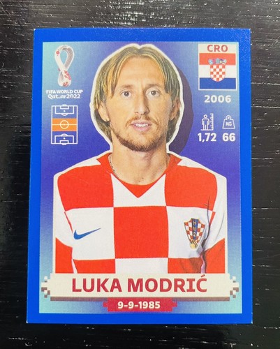 2022 Panini Qatar World Cup Parallel Sticker Luka Modric Blue/Azul ...