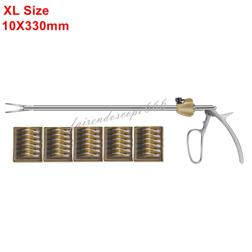 XL Size 10x330mm Laparoscopic Hem-O-Lok Clip Applier & 5 Packs Medical ...