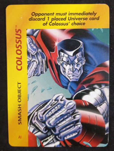 1995 Marvel Overpower Card Game Colossus Smash Object (A) | eBay
