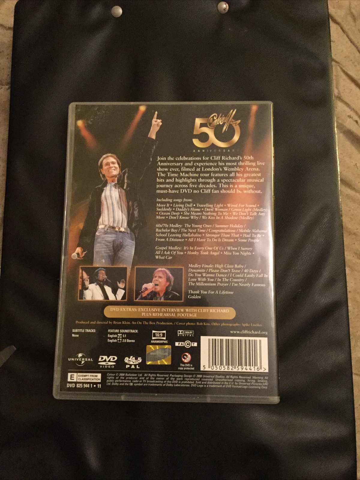 Cliff Richard - 50th Anniversary Time Machine Tour (DVD, 2008) | eBay UK