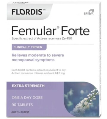 Brand New Flordis Femular Forte Menopausal Relief 90 Tablets ...