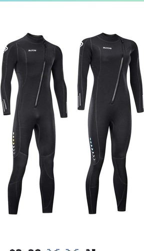 ZCCO Ultra Stretch 3mm Neoprene Wetsuit Front Zip Full Body Diving Suit ...