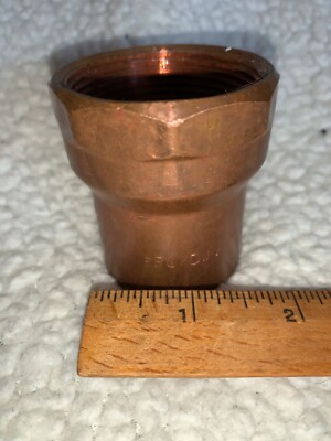 1 -1/2” sweat x 1 -1/2” female NPT - DWV COPPER ADAPTER-Heavy Duty wrot ...