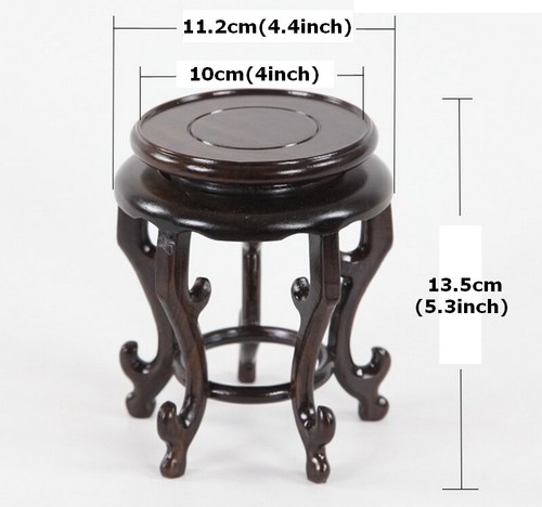 Legged Wood Fishbowl Stand Bonsai Ceramic Teapot Stone Vase Flower Rack ...