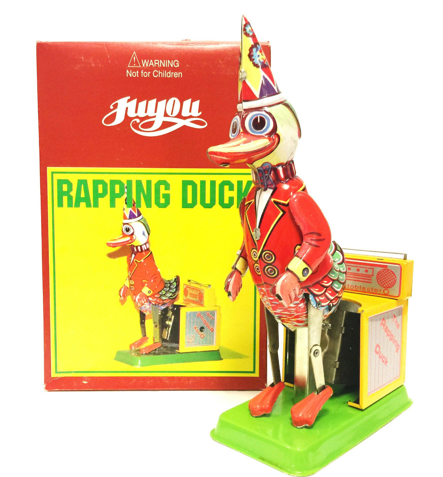 BRAND NEW JUYOU RAPPING DUCK JMT 56 WIND UP TIN TOY MINT | eBay