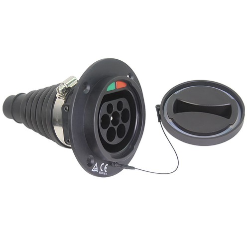Type 2 (Mennekes) Inlet, EV Charging Socket Male Vehicle Side, 16/32A ...