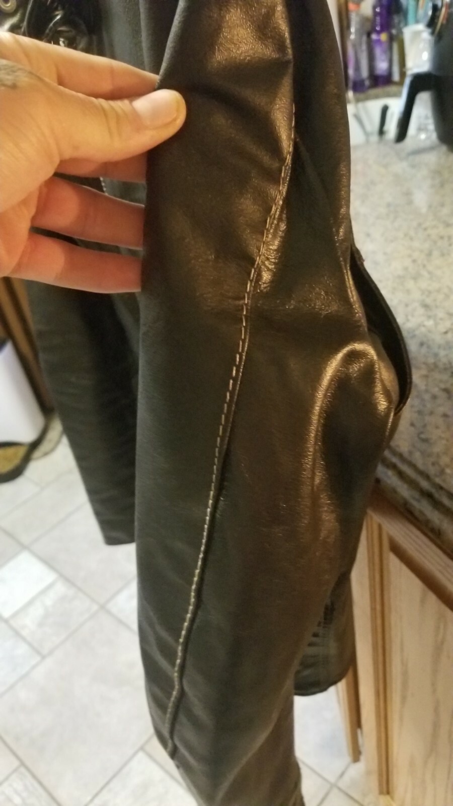Vintage EXCELLED Motorcycle Leather Jacket 70's Harle… - Gem