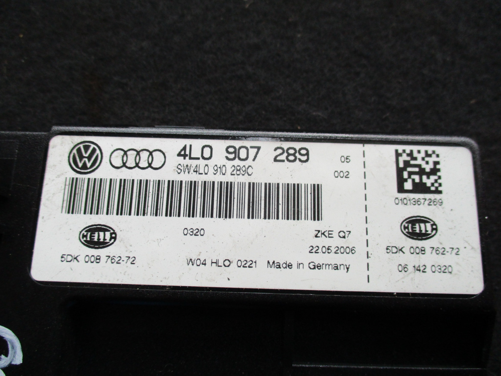 Steuergerät Bordnetzsteuergerät Audi Q7 4L Komfortsteuergerät 4L0907289 ...