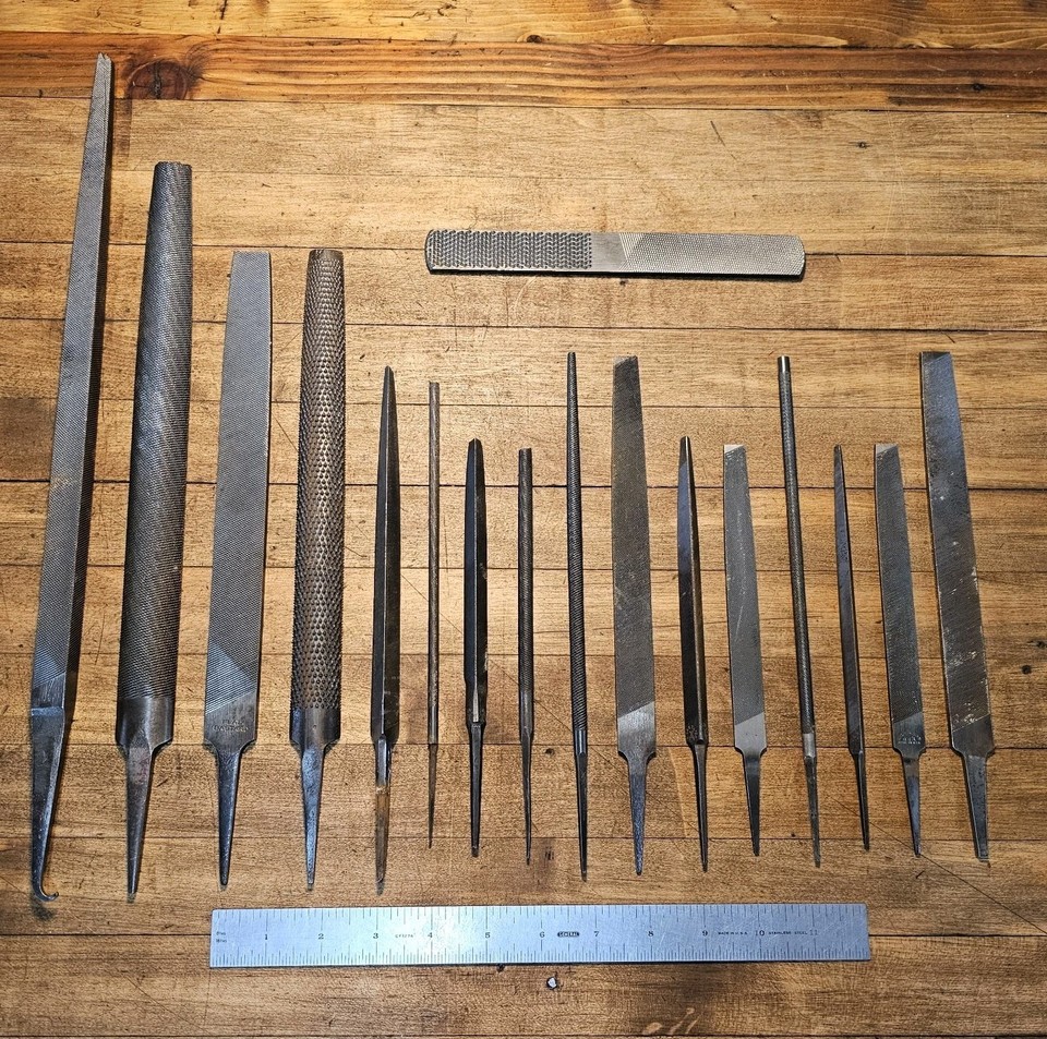MACHINIST Tools Metal Files SET ☆ SIMONDS/NICHOLSON Rasps ☆SHARP ...