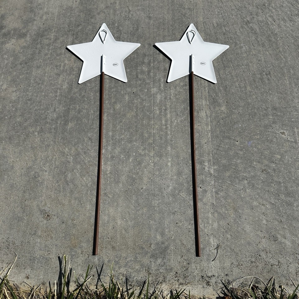 Round Top Collection Mini July 4th Star Stake Set of 2 American Garden ...