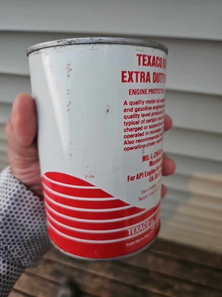 Texaco Ursa ED Motor Oil Quart Full | eBay UK