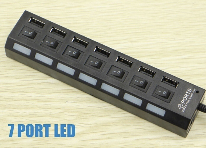 USB 2.0 Multi plug adaptor With 7 Ports For Pc | eBay UK