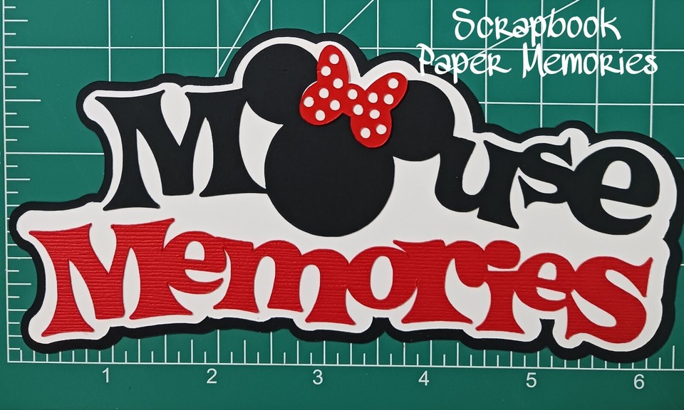 Paper Piecing, MOUSE MEMORIES Title, Minnie Mouse, Disney, Girl, Minnie ...