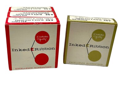 Lot of 4 A52 Black & Red Heavy Cash Register Ribbon Remington Clary ...