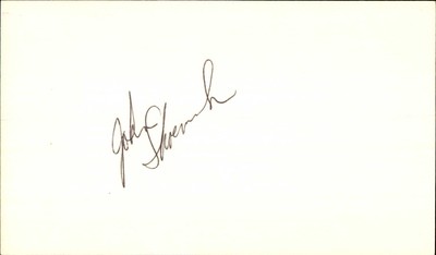 John Shoemaker Signed 3x5 Index Card Cut 1977-80 Lodi Dodgers ...
