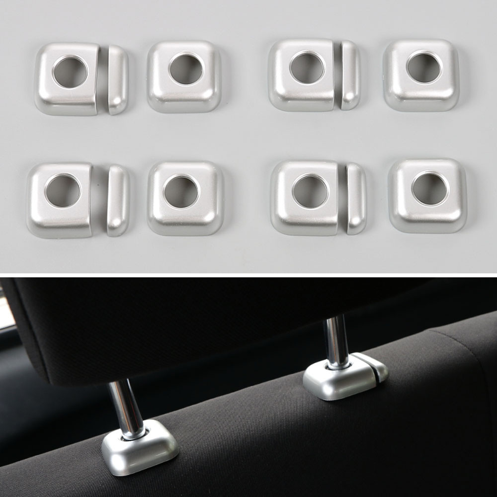 Matte Front Seat Headrest Adjust Rod Cover Trim Bezels For Suzuki Jimny ...